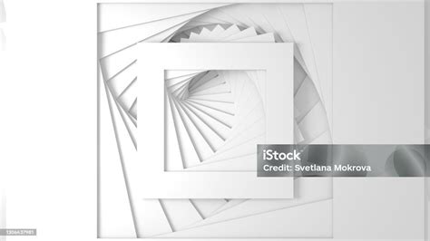 직선 사각형 단계 나선형 세트의 추상적인 3차원 화이트 라이트 텍스처 3d 일러스트레이션 개념에 대한 스톡 사진 및 기타 이미지 개념 건물 외관 건축 Istock