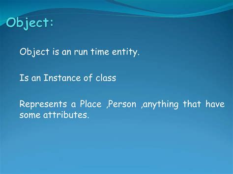 Introduction To Object Oriented Programming Ppt