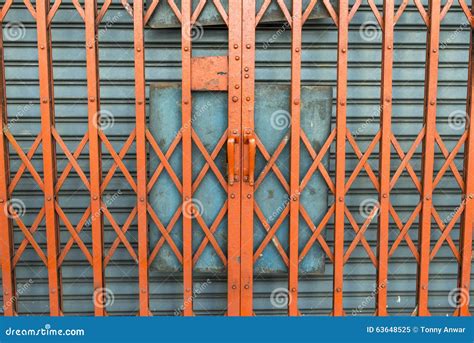 Scissor Gate Stock Image Image Of Classic Roller Steel 63648525