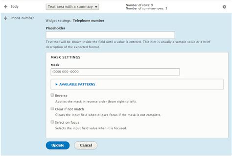 Basic Usage Mask Field Drupal Wiki Guide On