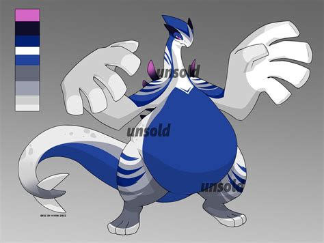 Nsfw Lugia Pokemon Furry Adoptable Fursona Pokesona Etsy