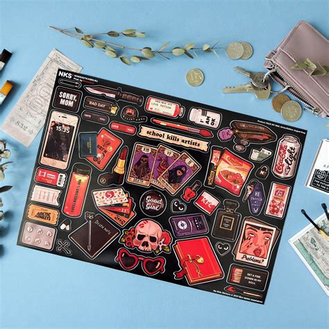 Набор наклеек стикеры Pack My Bag А4 винил купить с доставкой по выгодным ценам в интернет