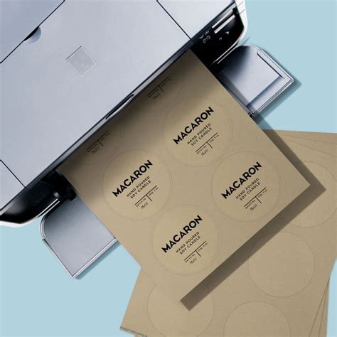 Printable Blank Brown Kraft Paper Labels Avery