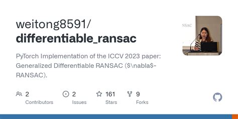 Issues · Weitong8591differentiableransac · Github