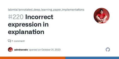 Incorrect Expression In Explanation Issue 220 Labmlai Annotated