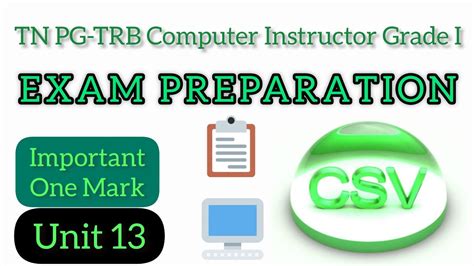 Tn Pg Trb Computer Instructor Grade I Exam Preparation Unit 13