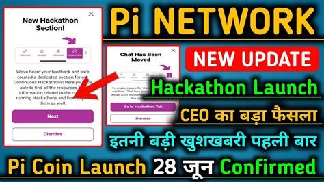 pi network hackathon news pi network new update pi network launch date