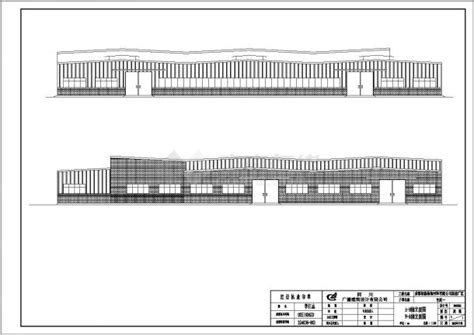 某公司车间一号厂房钢结构cad设计方案图工业建筑土木在线