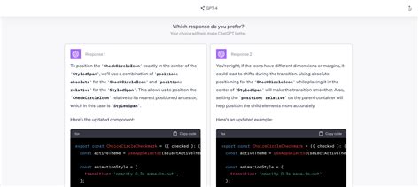 Whoa Is This New Side By Side Code Suggestions To Train Chatgpt R Openai