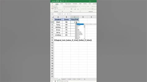 how to use the if function in excel youtube
