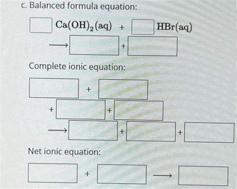 Solved Write The Balanced Formula Complete Ionic And Net Chegg