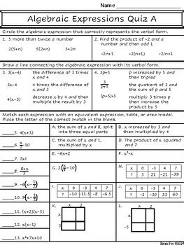 Exploring Polynomials Through Geometry Unit Assessments TPT