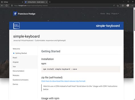 link to demos doesn t work · issue 1955 · hodgef simple keyboard · github