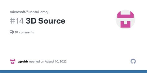 3d Source · Issue 14 · Microsoft Fluentui Emoji · Github