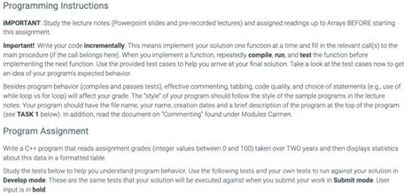 Solved Programming Instructions IMPORTANT Study The Lecture Chegg
