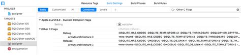 Ios Cant Find Apple Llvm 80 Custom Compiler Flags In Target Build