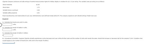 Solved Fixed Manufacturing Cost Totals 366 513 Per Year