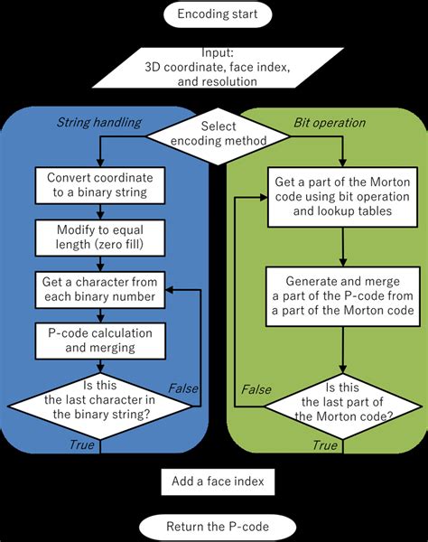 Flow Chart Of P Code Encoding Processing Download Scientific Diagram