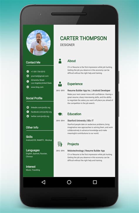 intelligent cv app download free resume builder cv ma