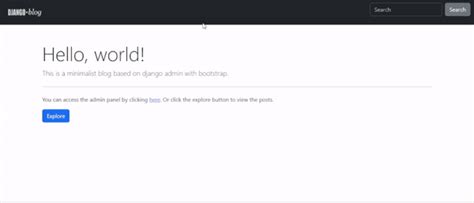 Django Blog With Bootstrap Rdjango