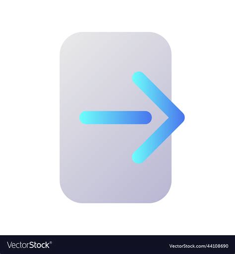 Logout Pixel Perfect Flat Gradient Two Color Ui Vector Image