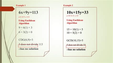 Linear Diophantine Equations Pptx Physics Science
