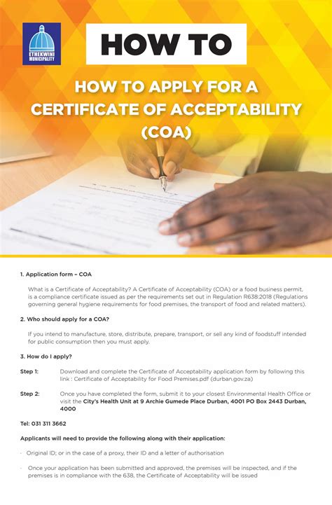 How To Apply For A Certificate Of Ethekwini Municipality Facebook