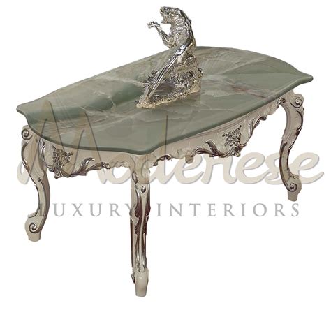 Traditional Marble Top Coffee Table Classic Elegance