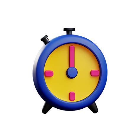 Timer 3d Rendering Icon Illustration 29129188 Png