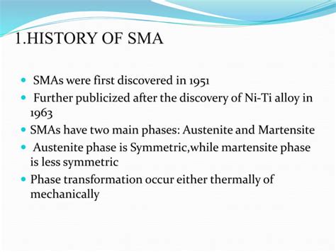 Shape Memory Alloy Ppt PPTX Physics Science Shape Memory Alloy Ppt PPTX Physics Science