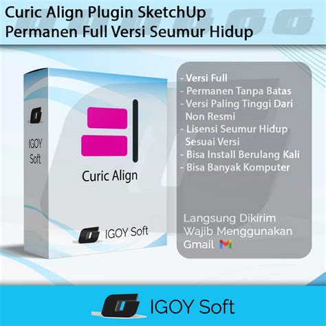 jual curic align plugin sketchup permanen tanpa batas shopee indonesia