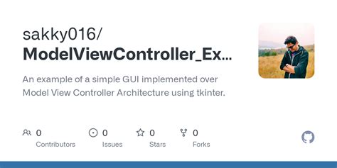 Github Sakky016modelviewcontrollerexample An Example Of A Simple Gui Implemented Over Model