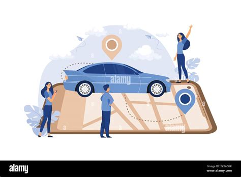 Gps System Cartography Display Location On The City Map Navigation In The Smartphone And