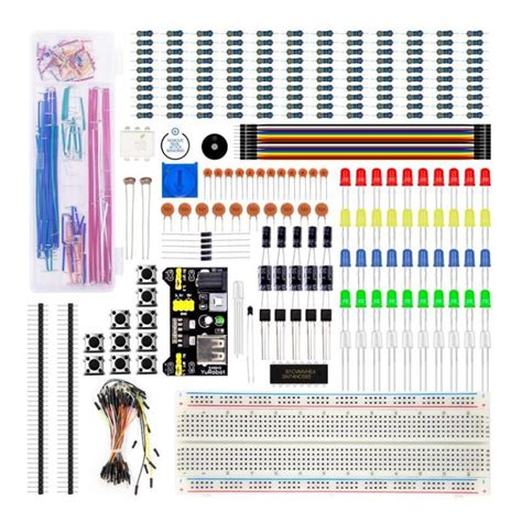 Kit Completo Componentes Electrónicos Arduino Proto Cables Kimera 3d