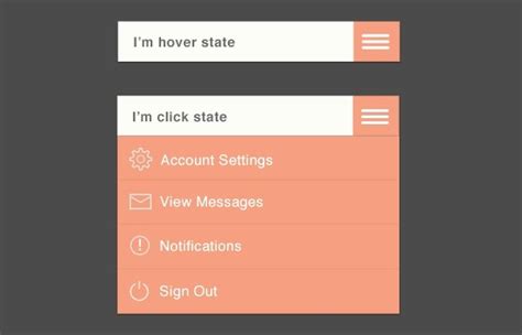 Drop Down Menu Template Shooters Journal