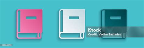 파란색 배경에 격리 된 종이 컷 과학 책 아이콘 종이 아트 스타일 벡터 0명에 대한 스톡 벡터 아트 및 기타 이미지 0명 3차원 형태 공부 Istock