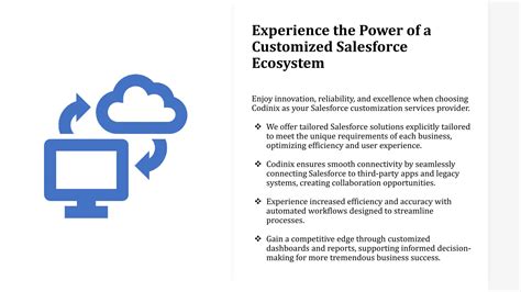 Codinix Driving Efficiency And Innovation Through Salesforce Customization Pptx