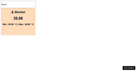 React Codesandbox