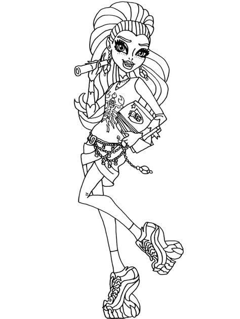 Monster High Kiyomi Haunterly Coloring Pages