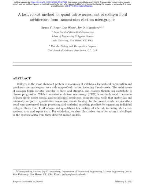 Pdf A Fast Robust Method For Quantitative Assessment Of Collagen