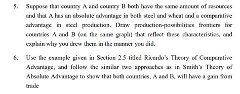 Solved 5 Suppose That Country A And Country B Both Have The