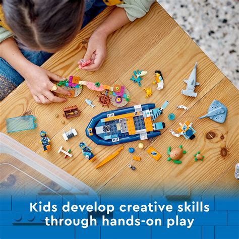 LEGO City Explorer Diving Boat Building Toy Set