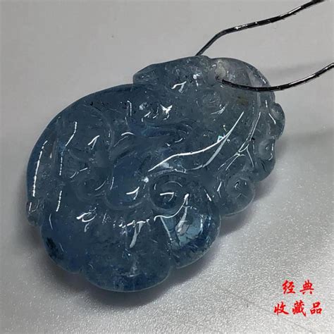 北交互联 海蓝宝石充填吊坠
