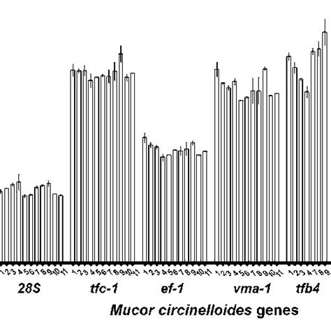 Distribution Of Expression Levels Of Selected Constitutive Genes In Download Scientific Diagram