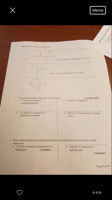 solved draw structure that corresponds with each name a