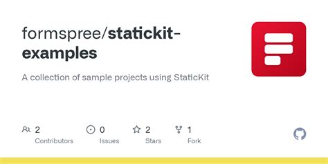 GitHub Formspree Statickit Examples A Collection Of Sample Projects