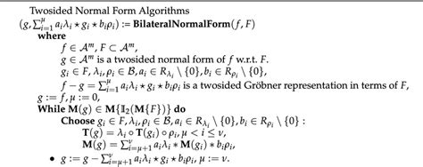 twosided normal form algorithms download scientific diagram