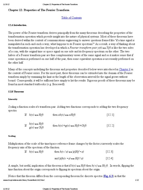 Pdf Chapter 12 Properties Of The Fourier Transform Dokumen Tips