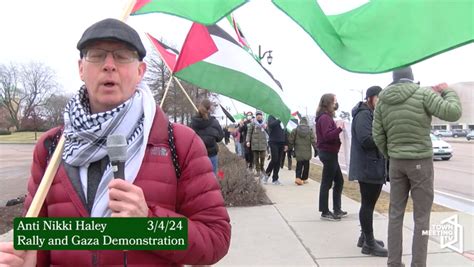 Anti Nikki Haley Rally And Gaza Demonstration Cctv17 Free Download Borrow And Streaming