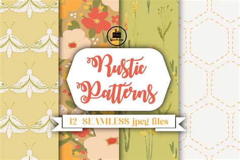 Rustic Patterns 12 Seamless Jpeg Graphic By The Png Warehouse
